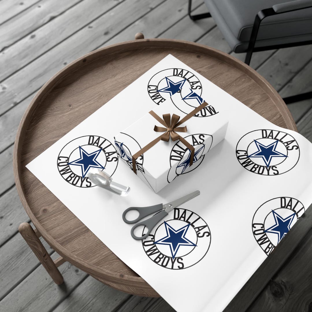 Wrapping Paper, Dallas Cowboys NFL Gift Wrap Papers Sports Team Logo ...