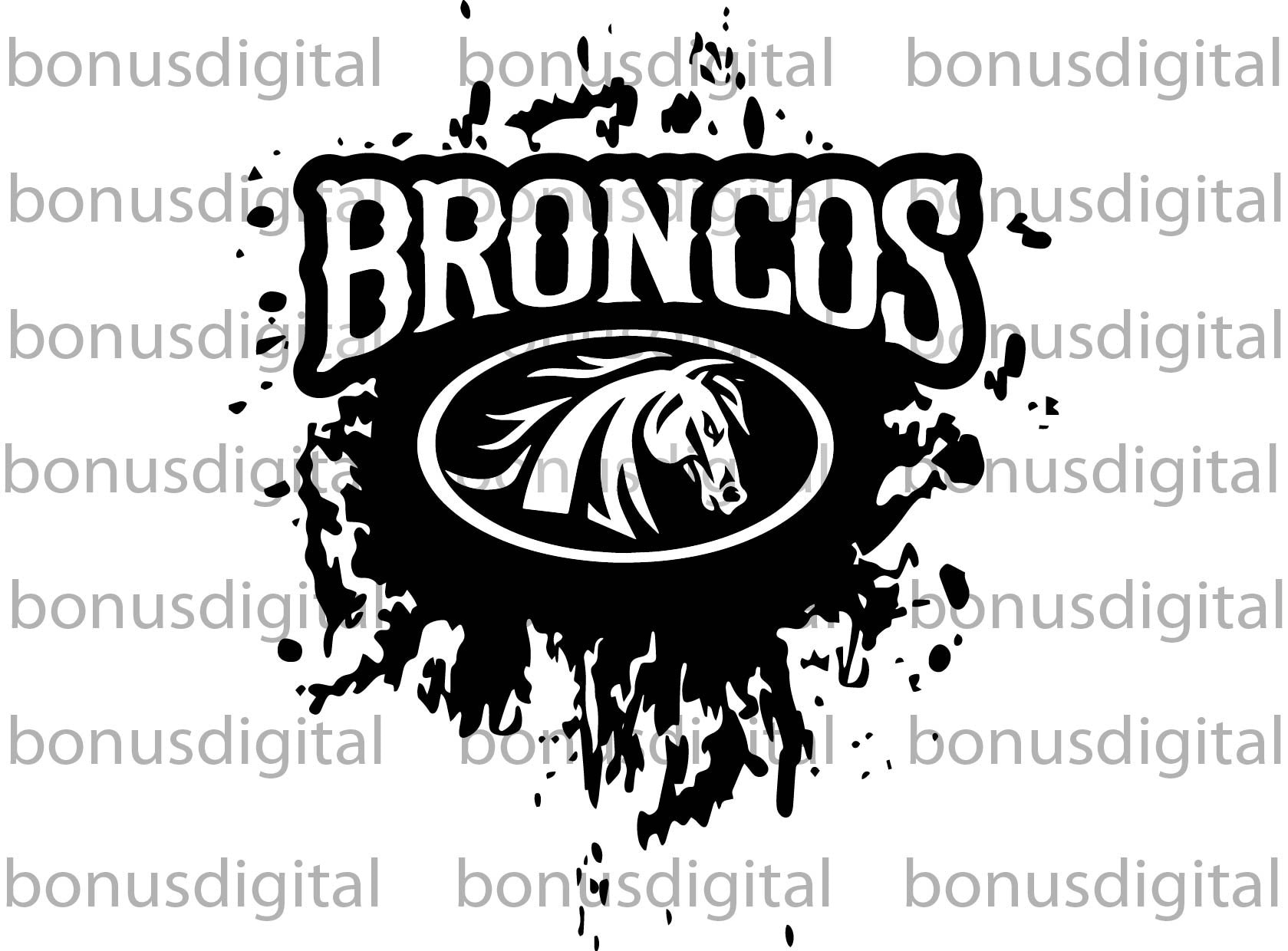 Broncos SVG, PNG, PDF, Eps, Ai Instant Download Cutting Files Cricut ...