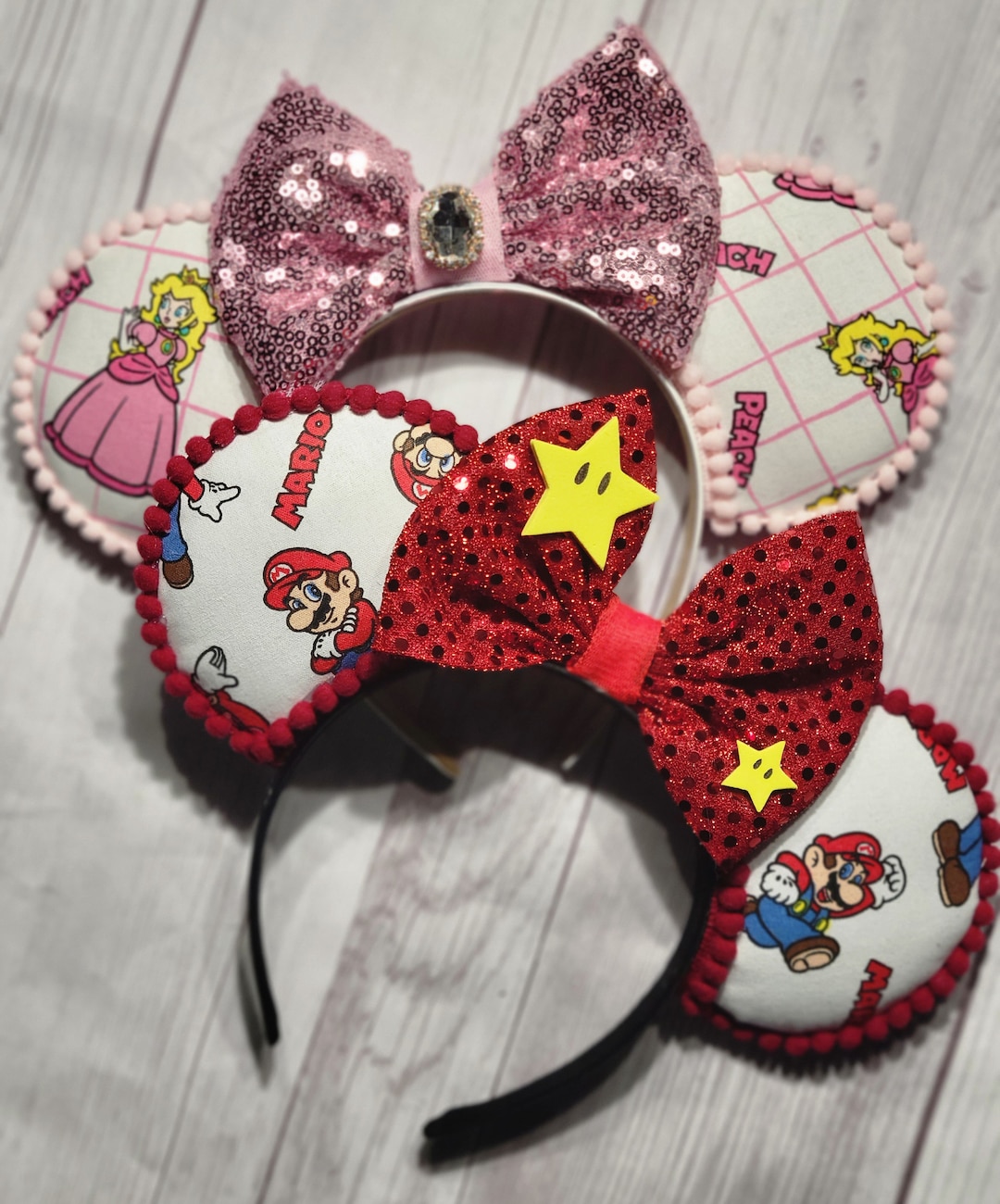 Mario Handmade Mouse Ears - Etsy