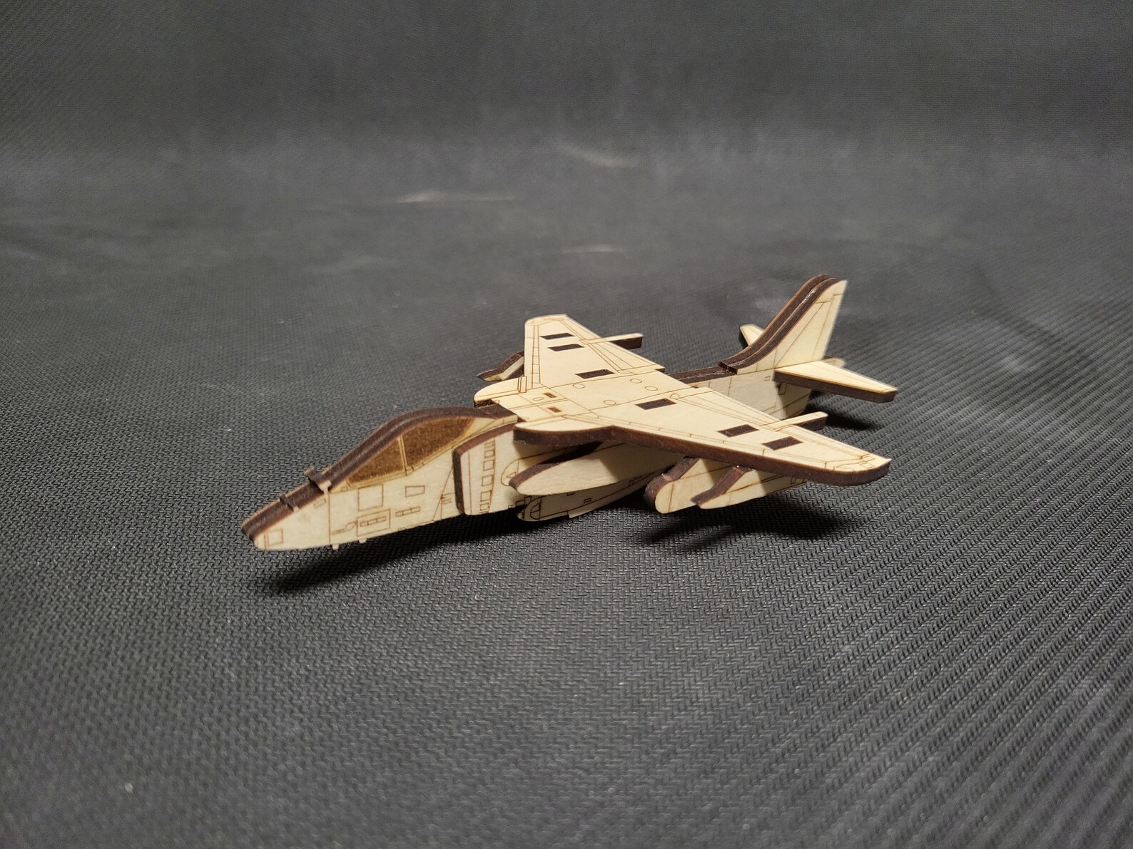 Harrier Jet Wood Model Kit - Etsy