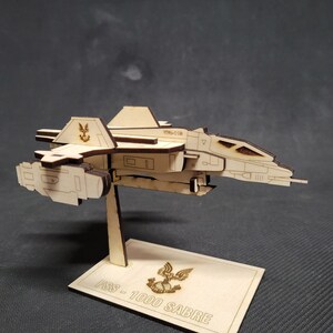 Halo Reach Sabre Fighter Laser - Cut Wood Model Kit - Etsy