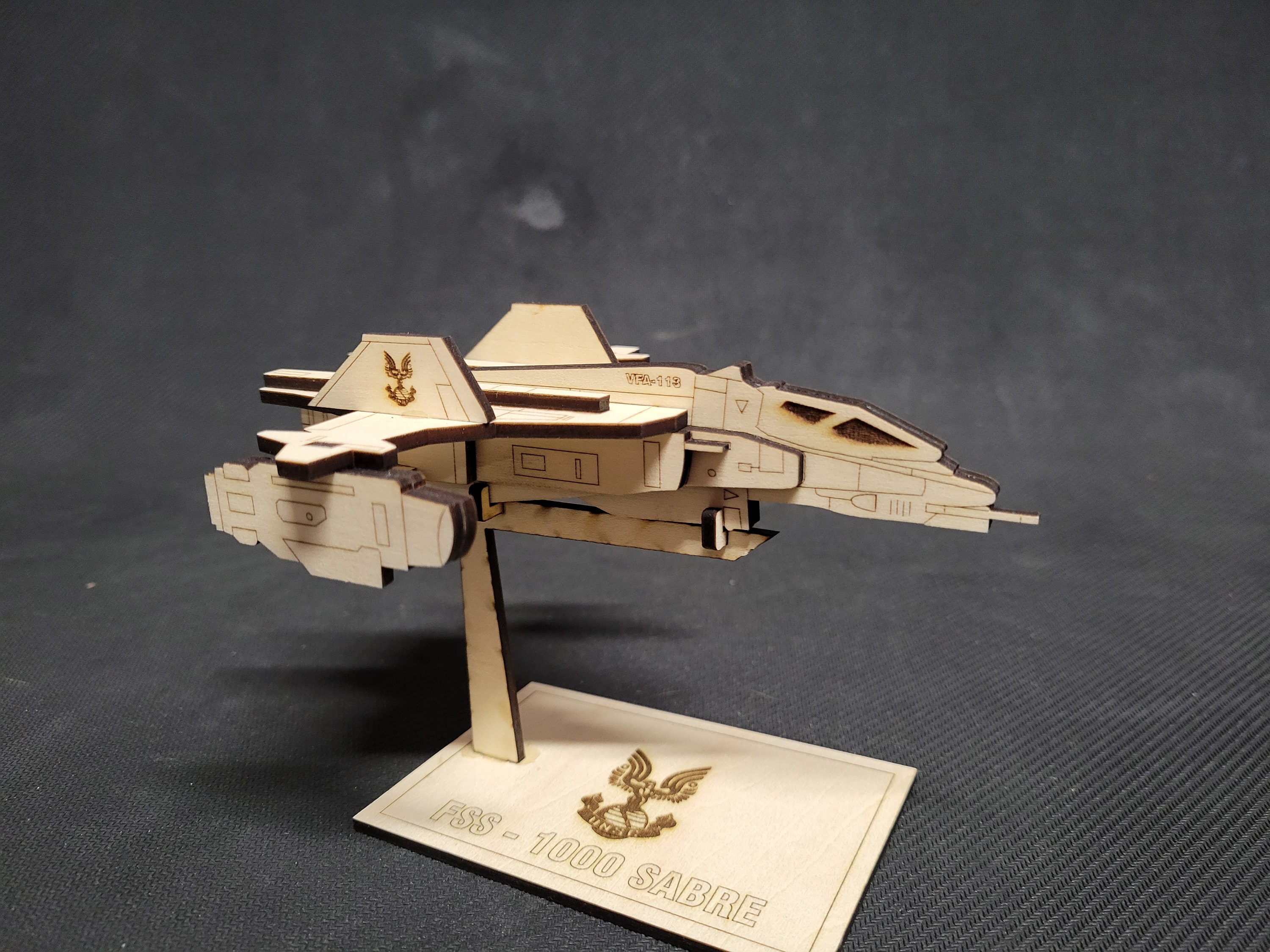 Halo Reach Sabre Fighter Laser Cut Wood Model Kit - Etsy