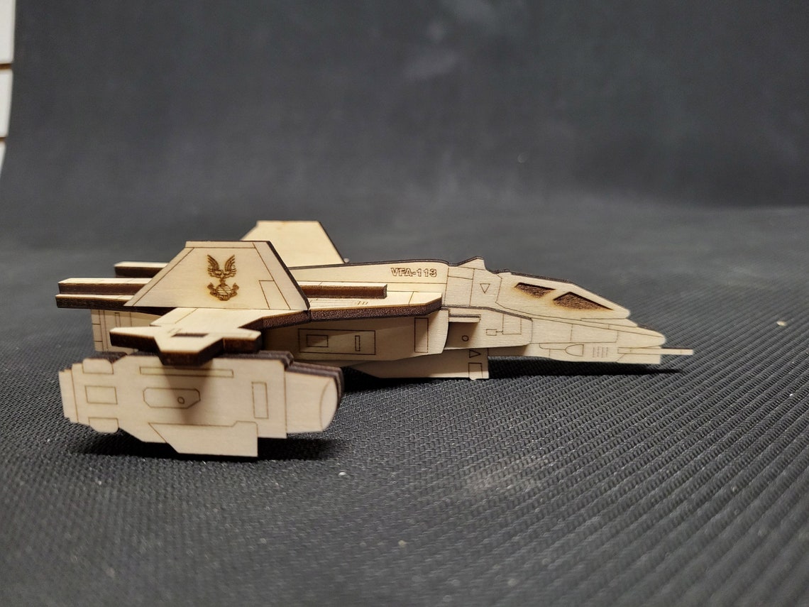 Halo Reach Sabre Fighter Laser Cut Wood Model Kit - Etsy