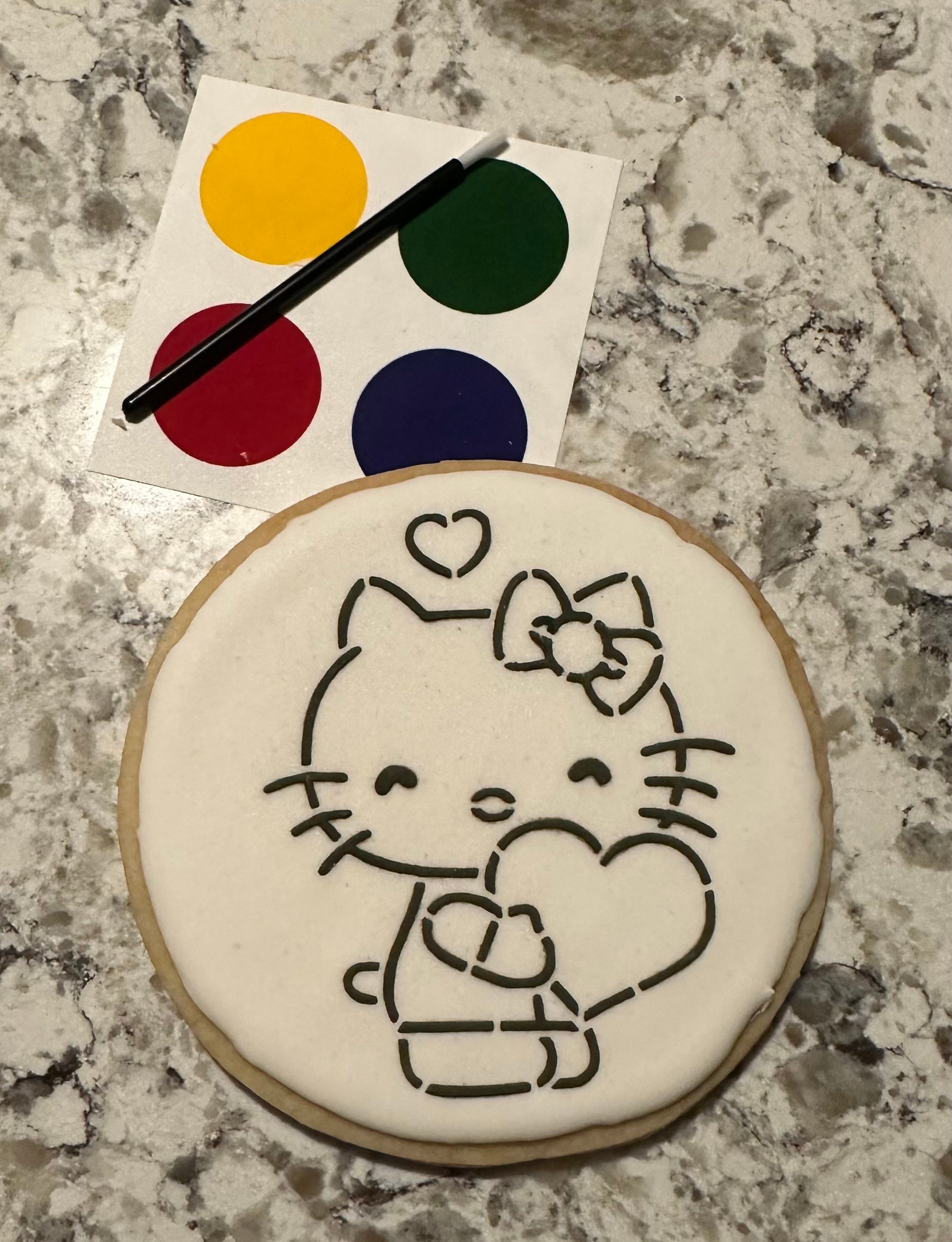 Paint Your Own Hello Kitty Sugar Cookie - Etsy
