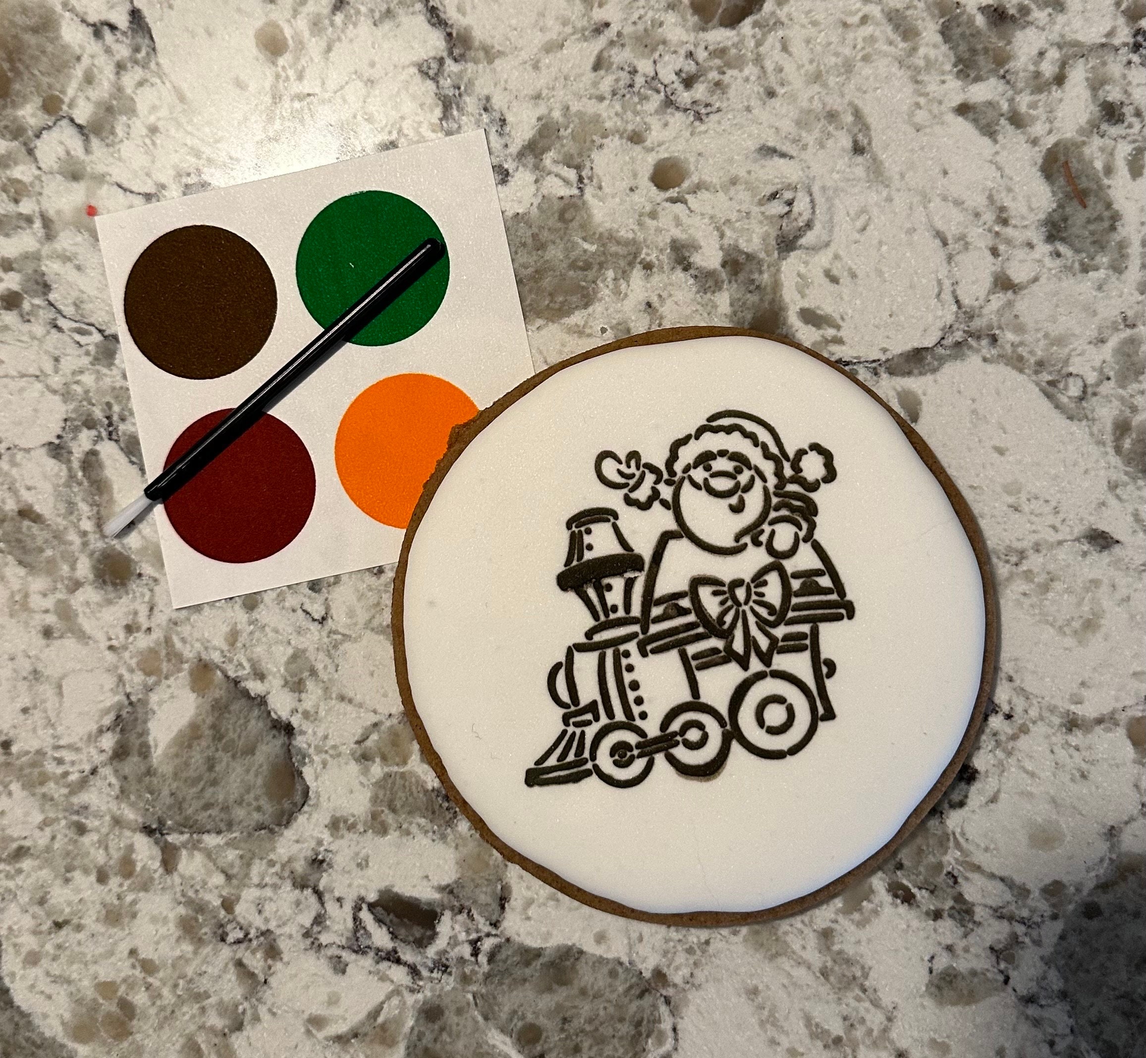 Paint Your Own Christmas Gingerbread Sugar Cookie #1 - Etsy