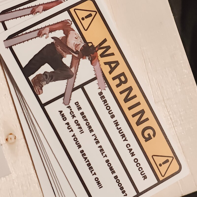 Funny Warning Stickers - Etsy