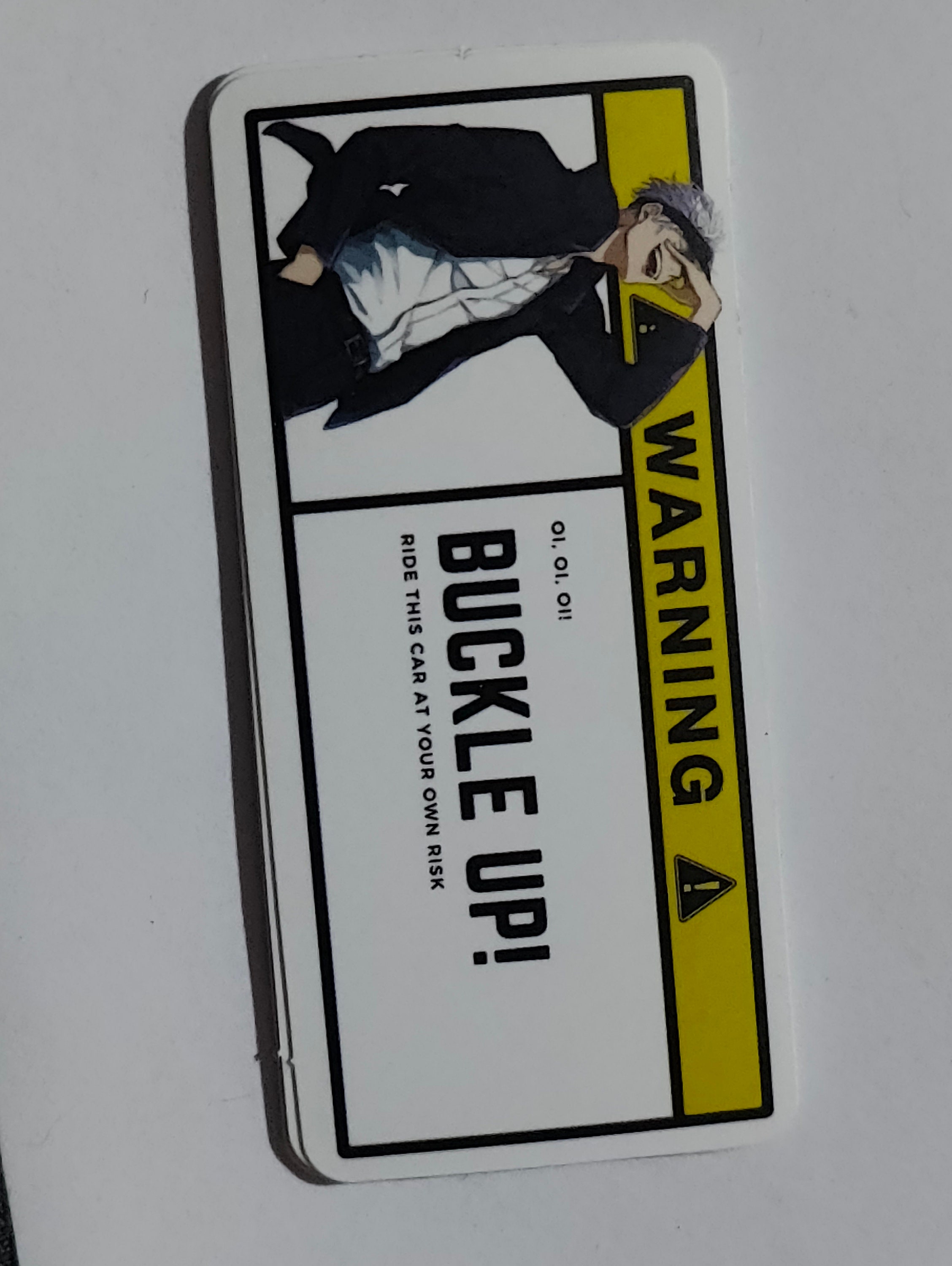 Small Anime Visor Warning Stickers - Etsy