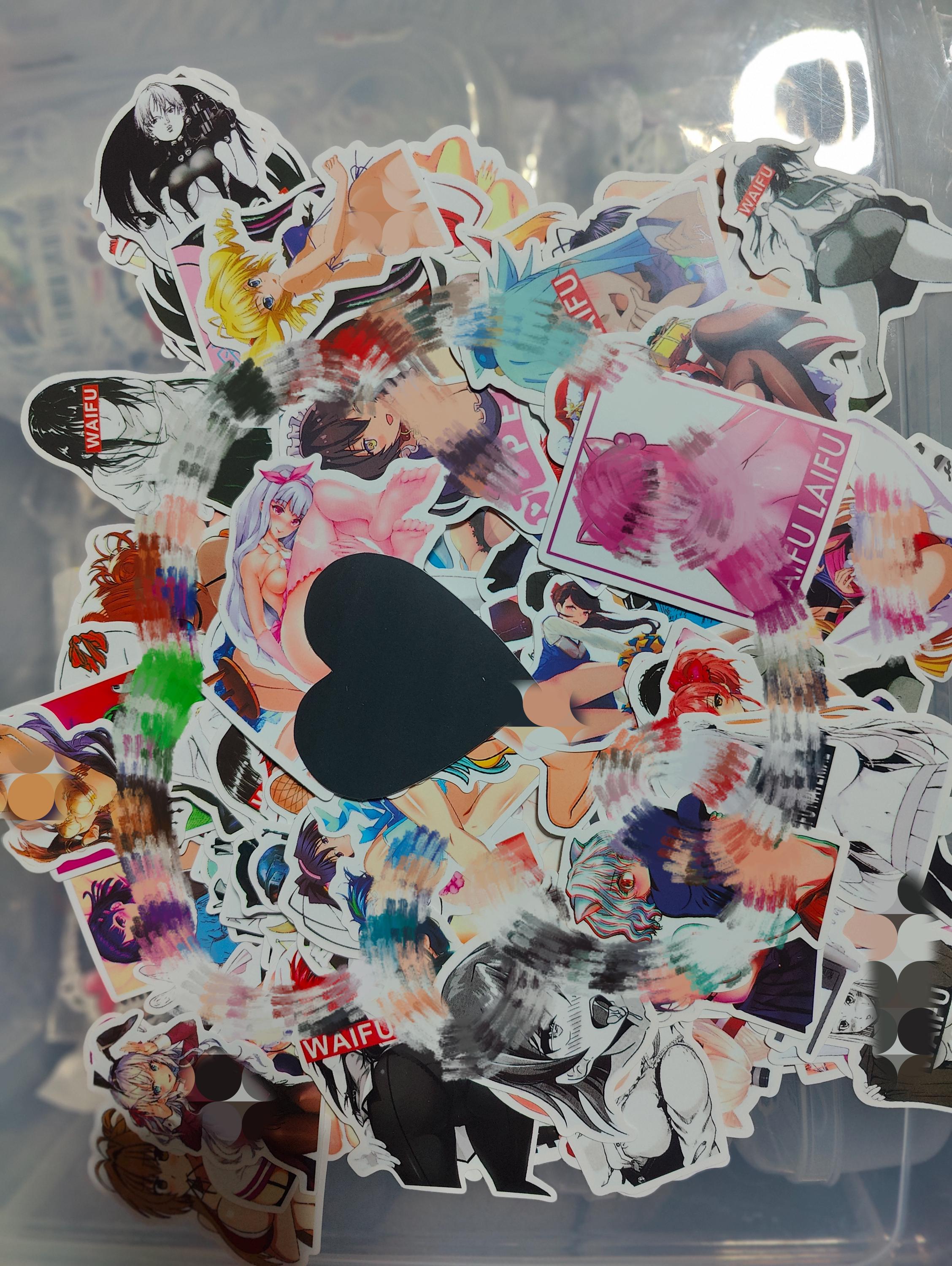 Random Waifu Stickers | Spicy Aesthetic Vinyl Decals - Etsy