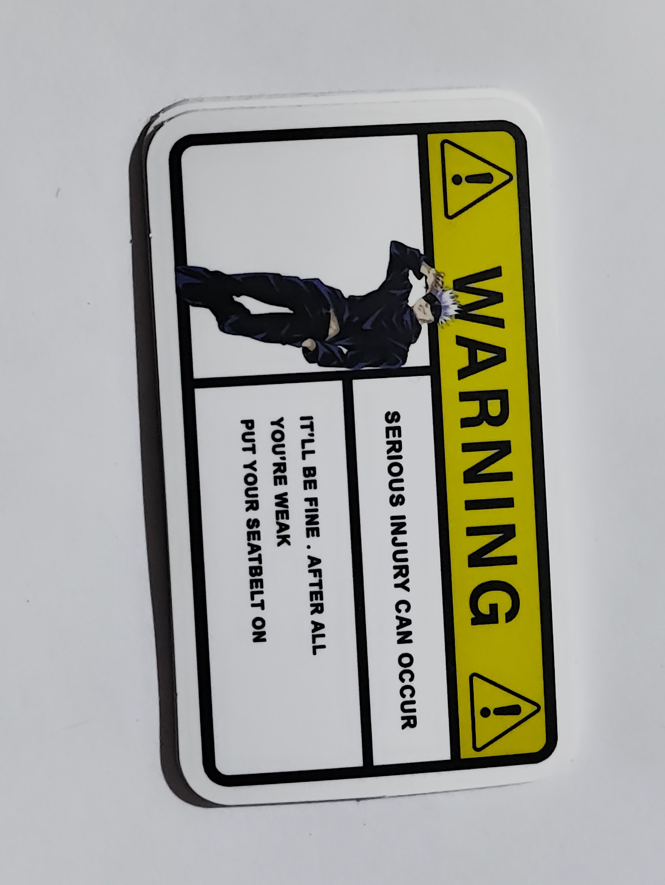 Small Anime Visor Warning Stickers - Etsy