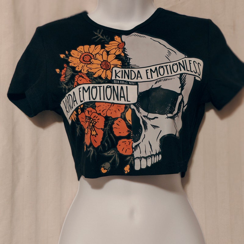 Skull Crop Top - Etsy