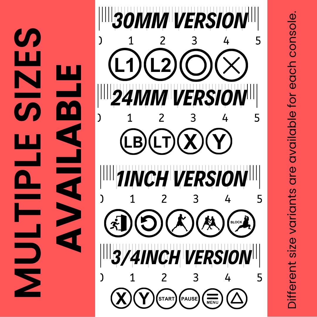 Retro Arcade Game Controller Button Labels Printable Set Of 70 Etsy