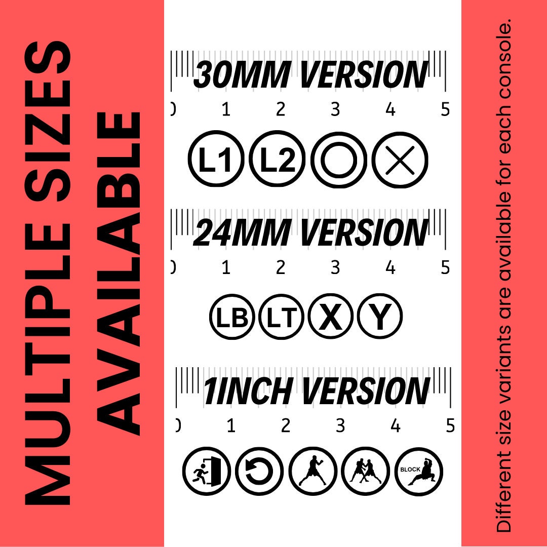 Retro Arcade Game Controller Button Labels Printable Set of 70 - Etsy