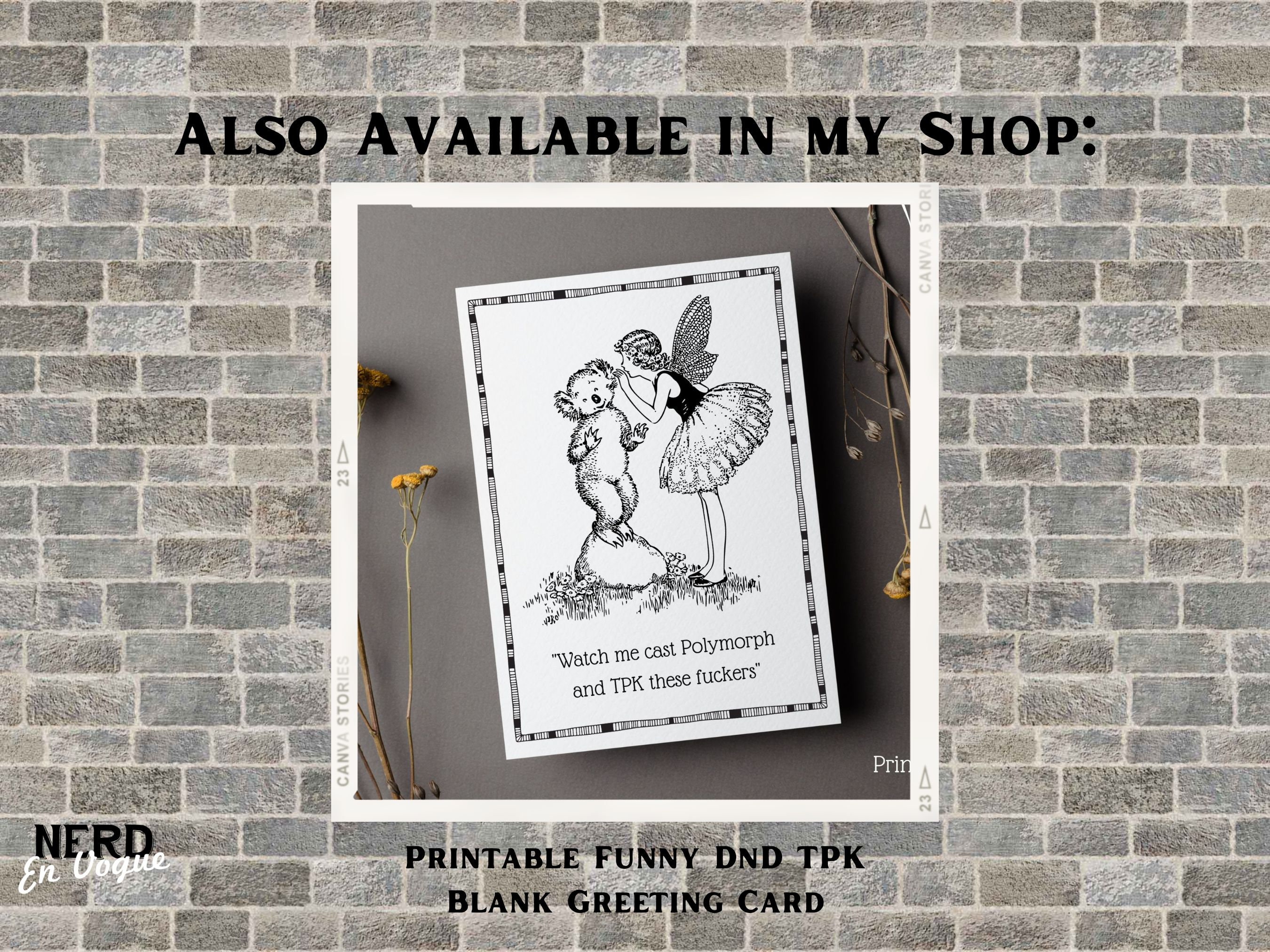 Nerd Stat Block Dnd Card for Dungeon Master Thank You or Dnd - Etsy ...