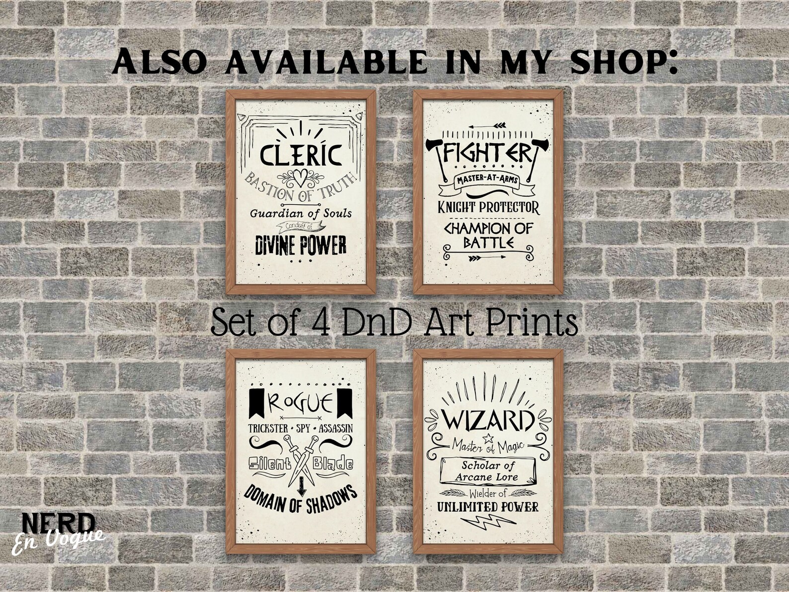 Dnd Poster for Dnd Rogue Class, Dnd Player Gift for DM Ideas, Printable ...