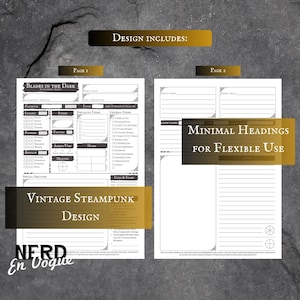 Blades in the Dark RPG Scoundrel Sheet, Goodnotes Compatible PDF ...