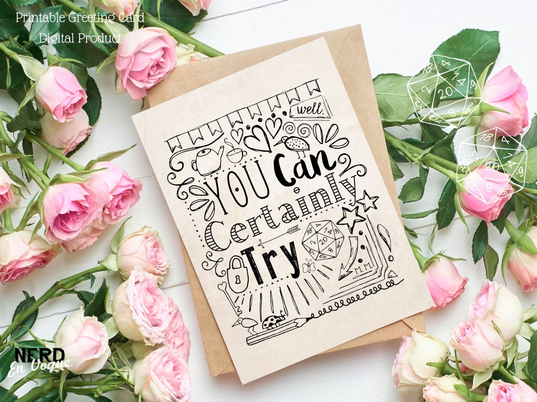 Dnd Card for Dungeon Master Gift or Dnd Player Gift, Dungeons and ...