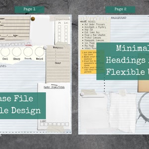 Monster of the Week Character Sheet MOTW RPG Printables - Etsy