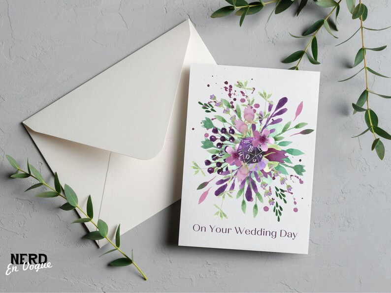 Dnd Wedding Card for a Dnd Couple Gift, RPG Wedding Congratulations ...