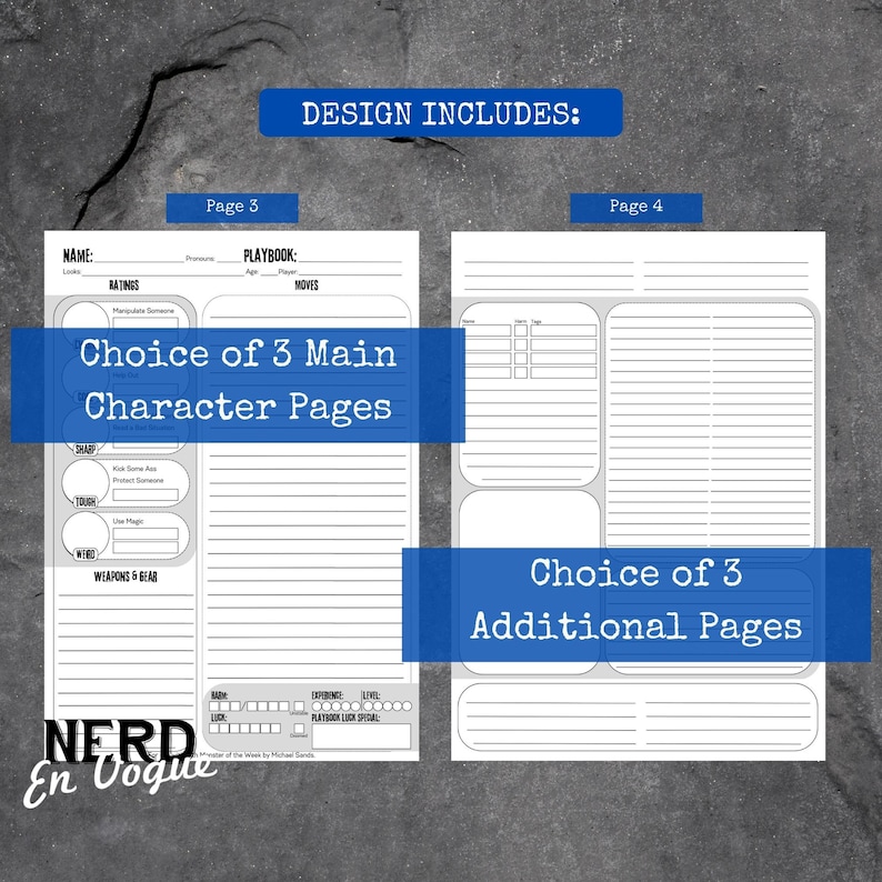 Monster of the Week Character Sheet for the RPG MOTW Hunter Sheet ...