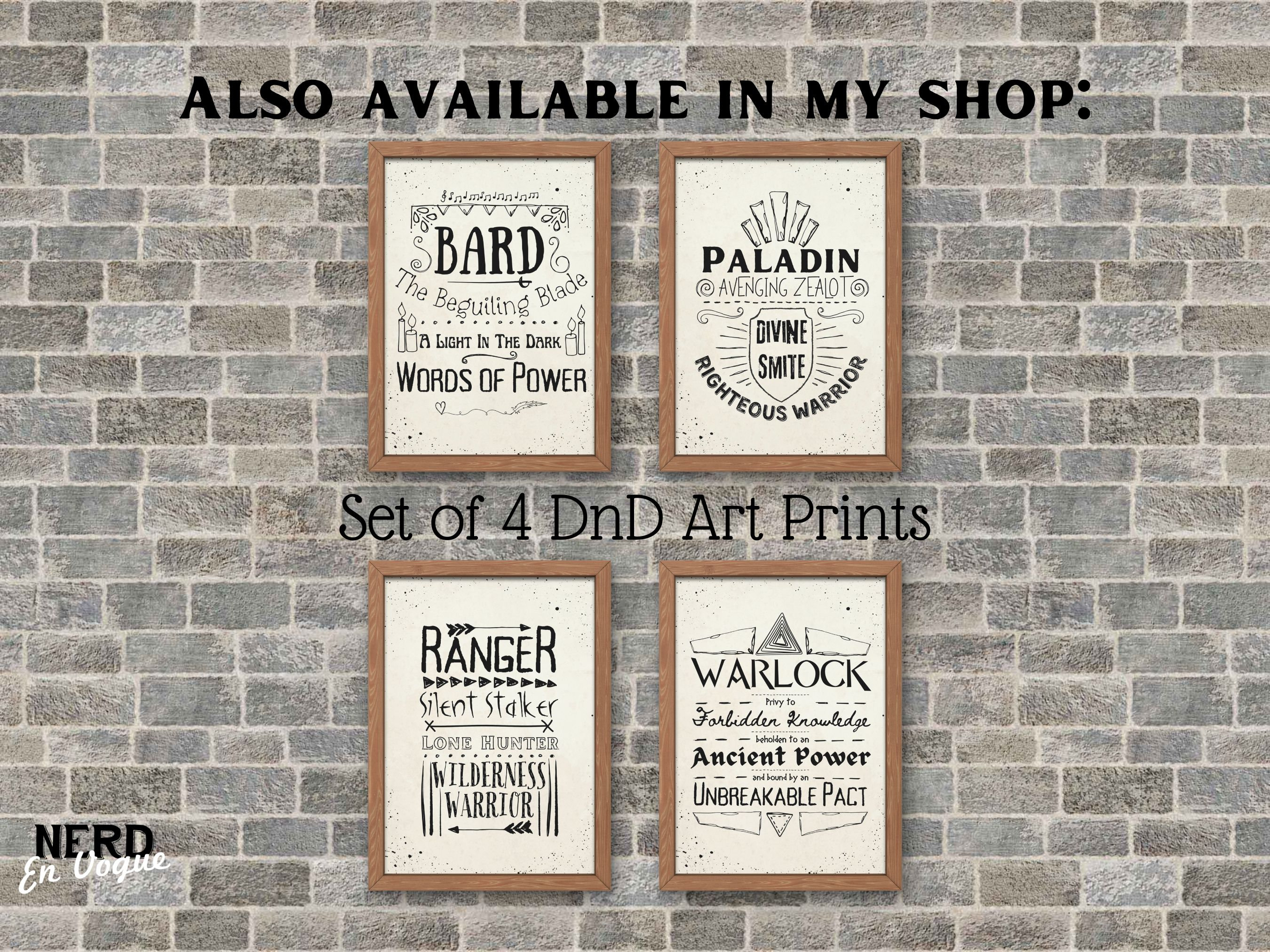 Dnd Poster for Dnd Barbarian Class Dnd Player Gift for - Etsy