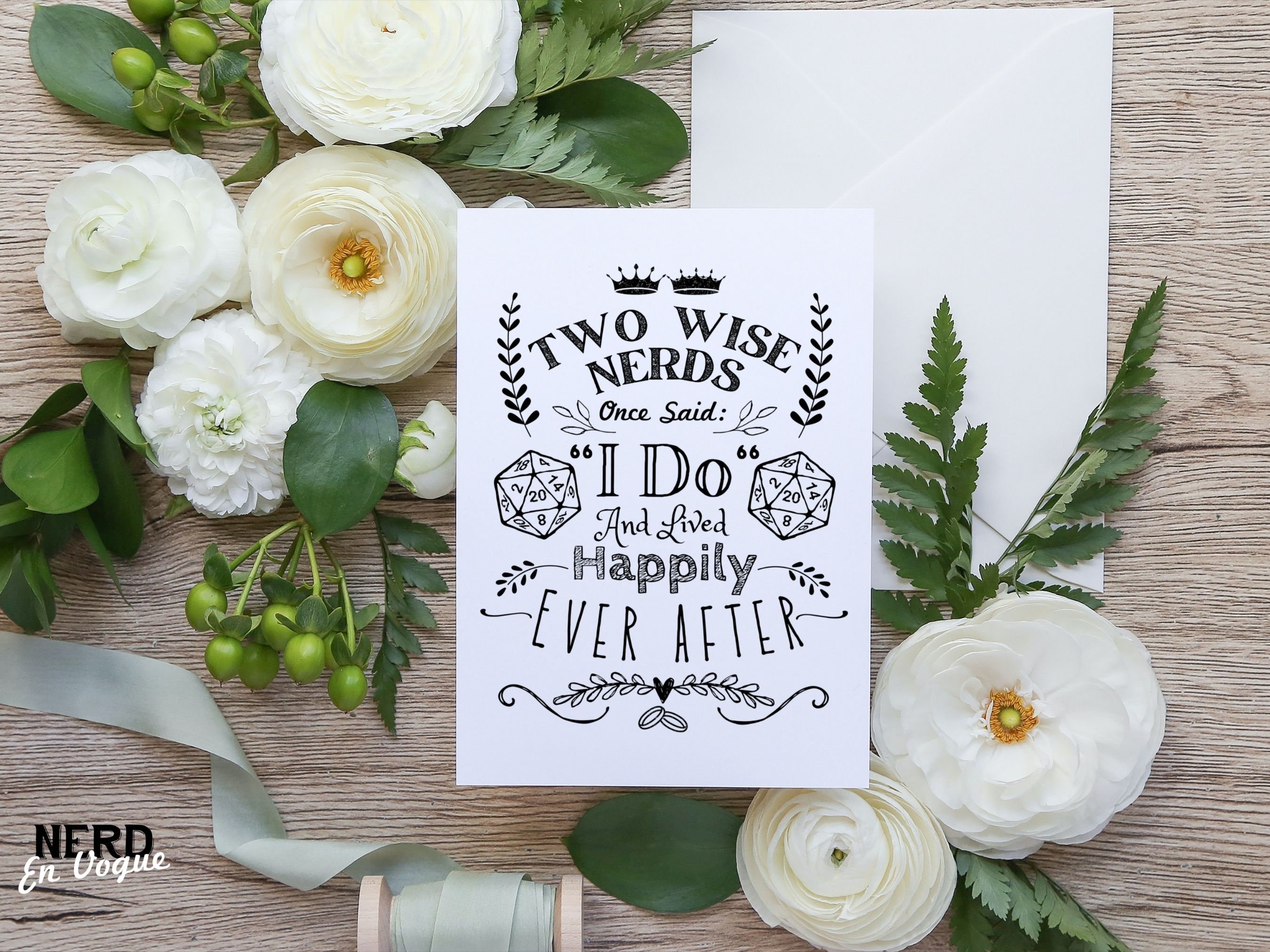 Dnd Card for a Dnd Wedding Card, Dnd Couple Gift, RPG Wedding ...