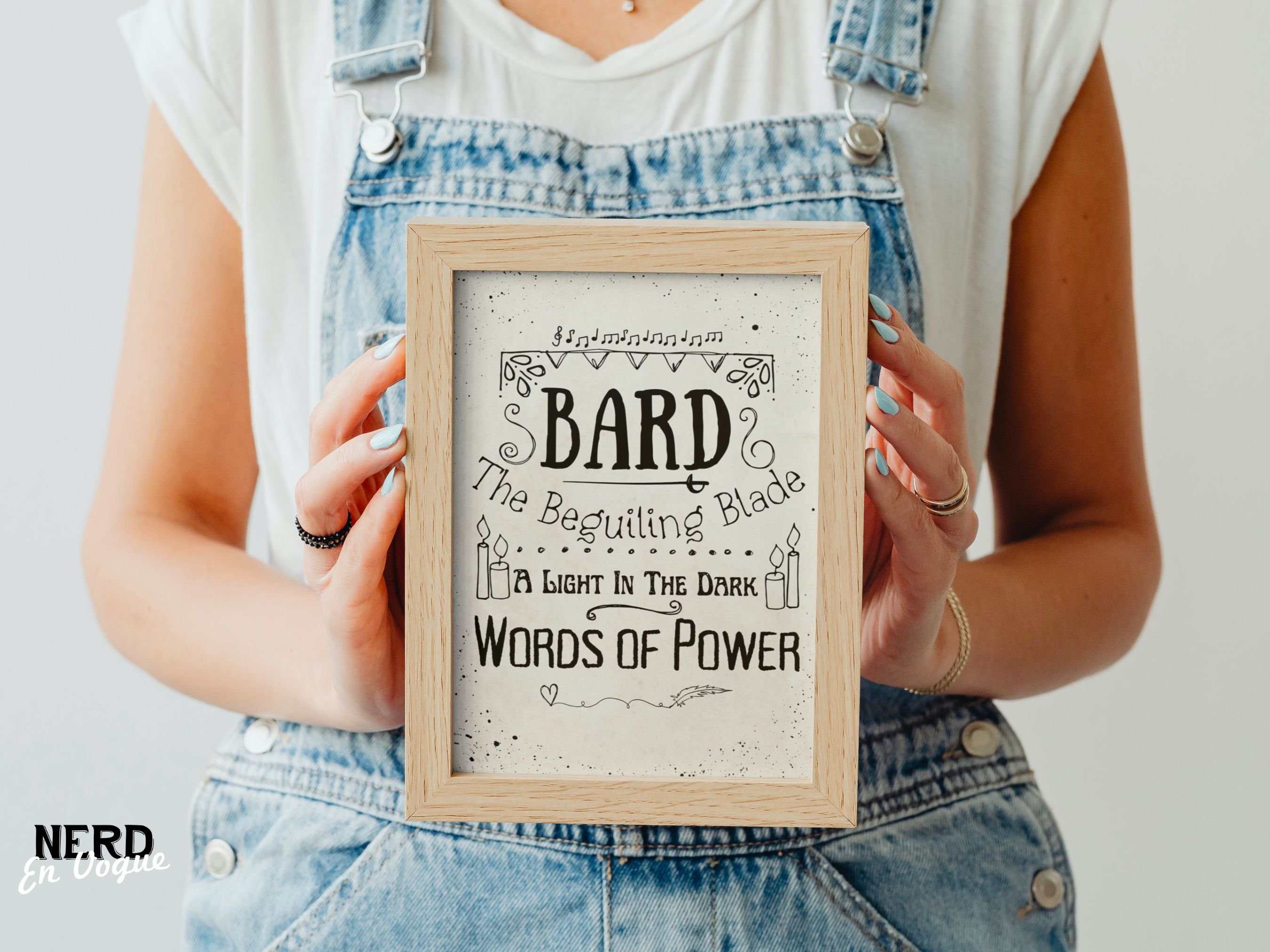 Dnd Poster for Dnd Bard Class Dnd Player Gift for Dungeon - Etsy Israel
