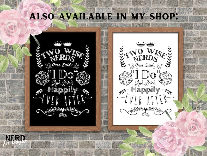 Dnd Card for a Dnd Wedding Card Dnd Couple Gift RPG Wedding - Etsy