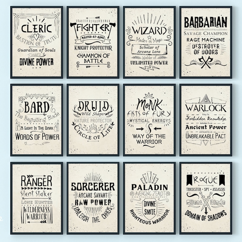 Dnd Art Print - Etsy