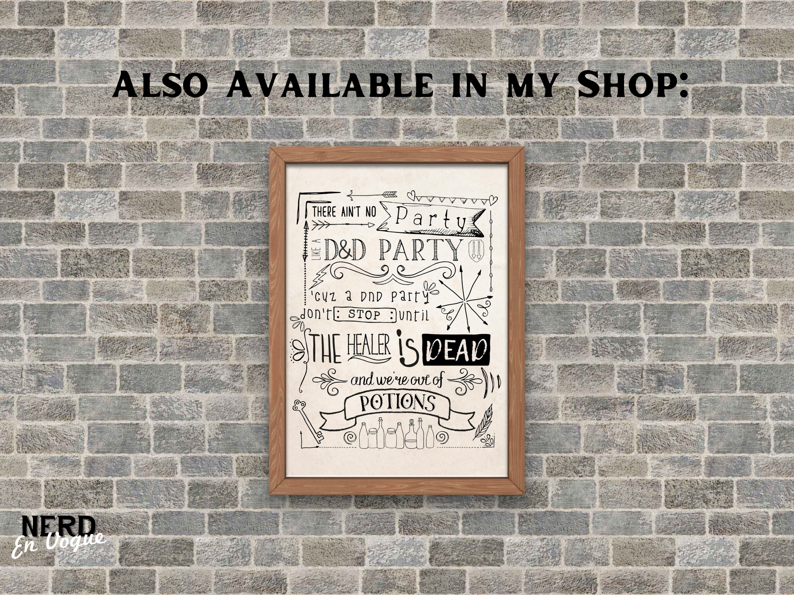 Dnd Rules Poster for DM Gift Dnd Tavern Decor for Dungeons - Etsy