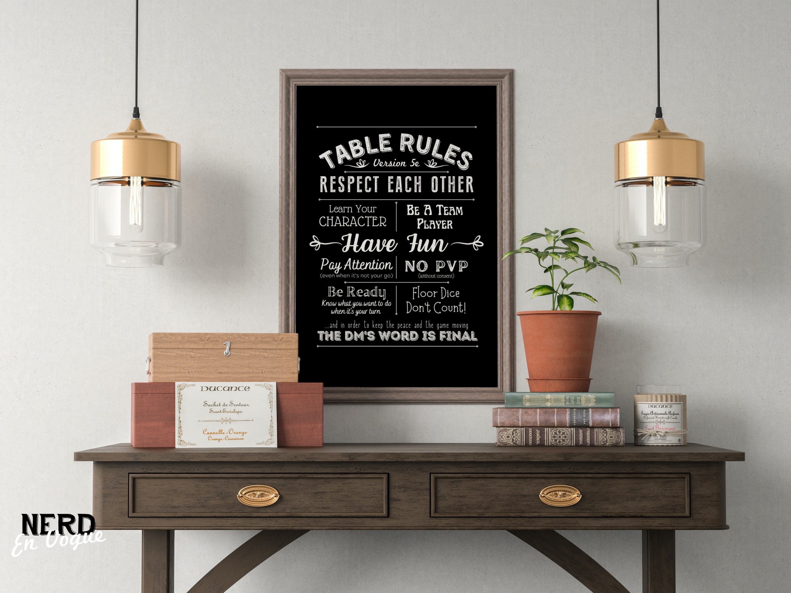 Dnd Rules Poster for DM Gift Dnd Tavern Decor for Dungeons - Etsy