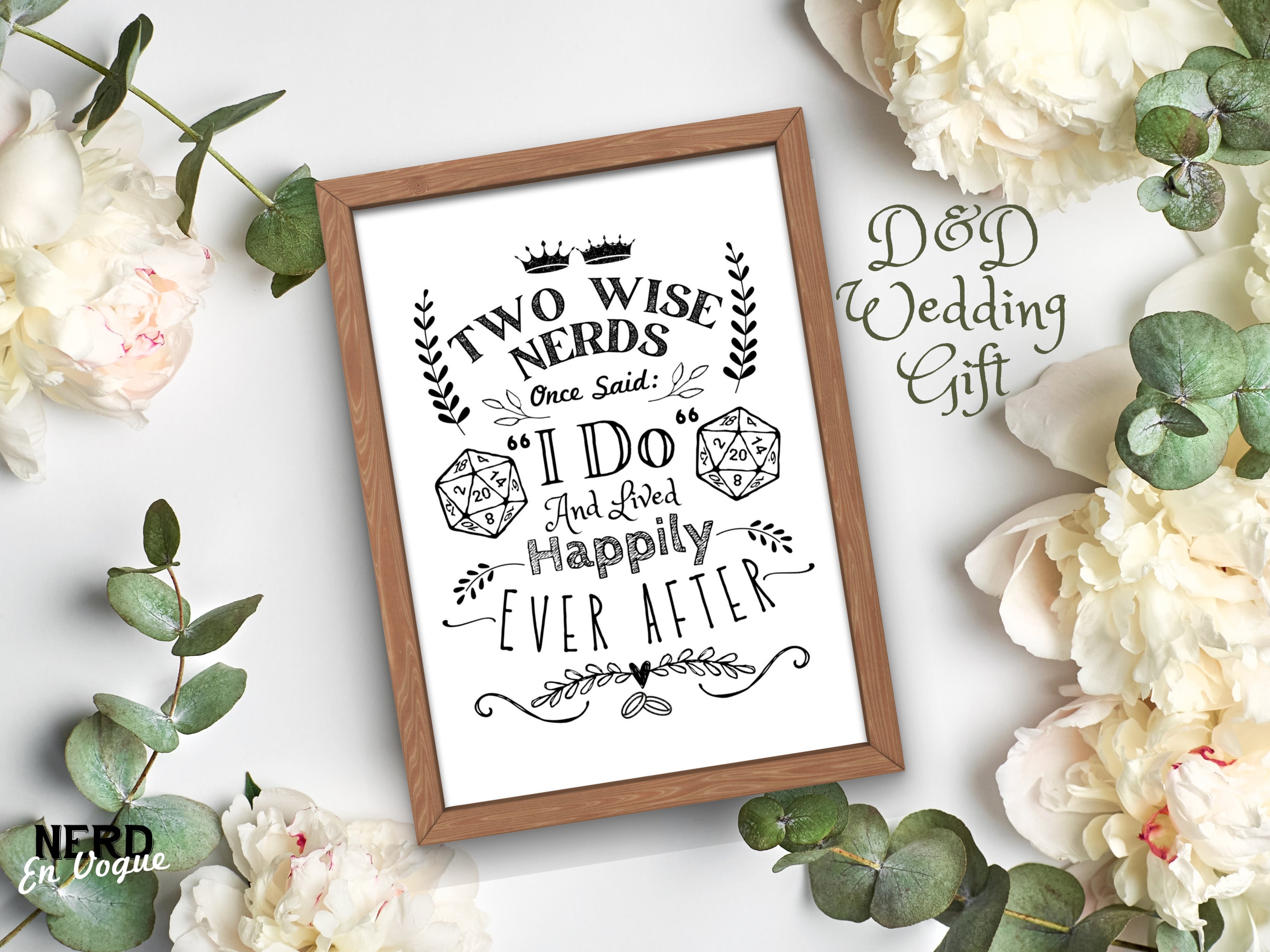 Dnd Gifts Couple for Dnd Wedding Gift Printable Wall Art Dnd Posters ...