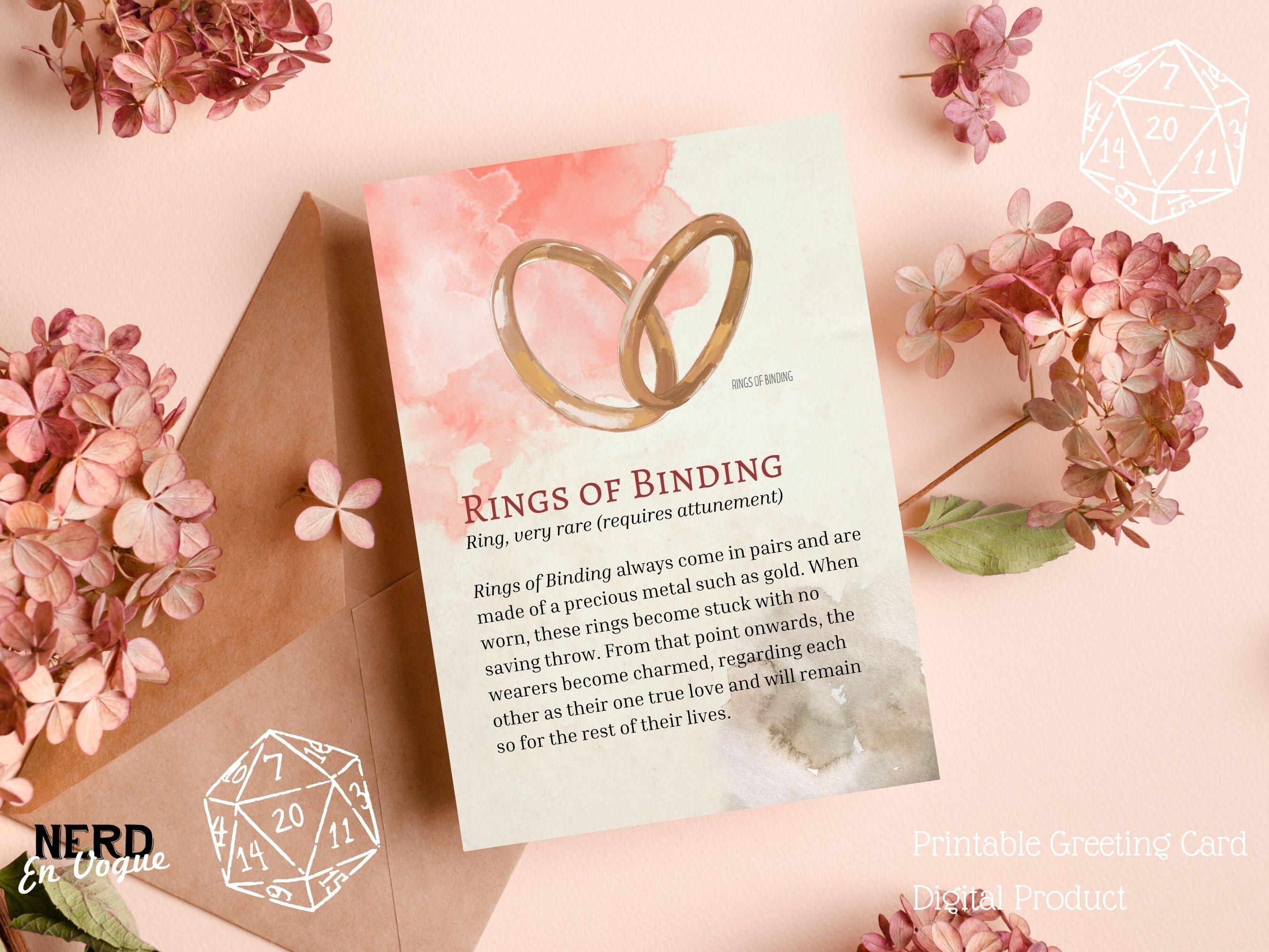 Dnd Card for a Dnd Wedding Card Dnd Couple Gift RPG Wedding - Etsy Canada