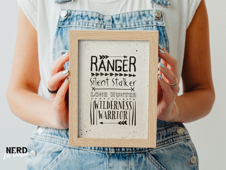 Dnd Poster for Dnd Ranger Class Player Gift Dungeon Master - Etsy