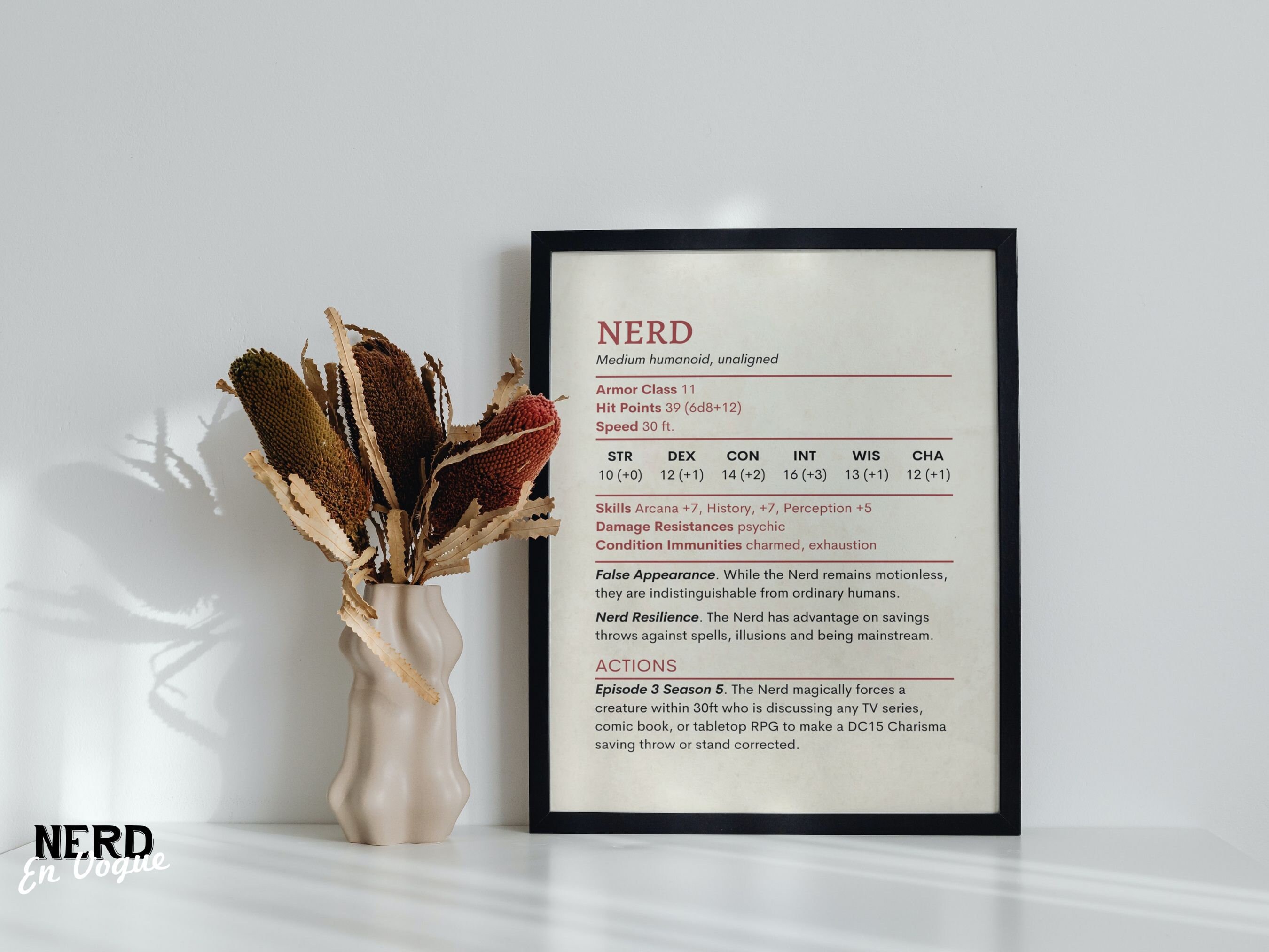 Dnd Posters Nerd Stat Block Dnd Player Gift Dungeon Master - Etsy UK