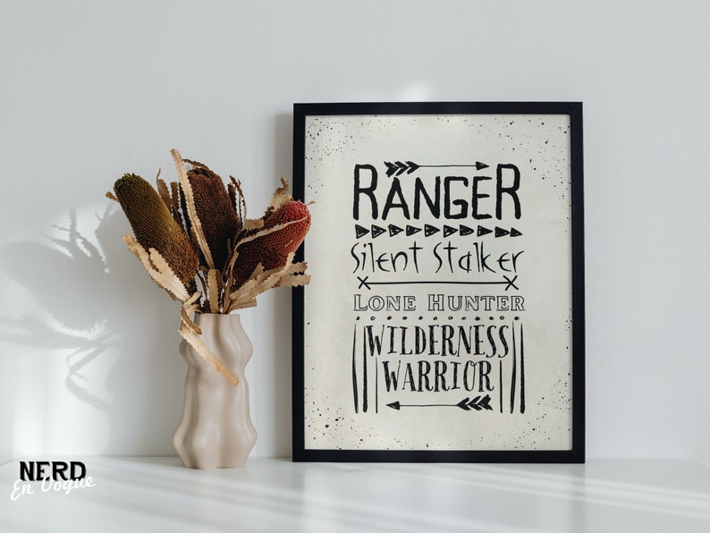 Dnd Poster for Dnd Ranger Class Player Gift Dungeon Master - Etsy