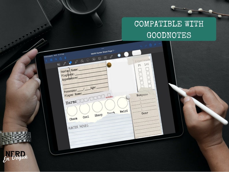 Monster of the Week Character Sheet MOTW RPG Printables - Etsy UK