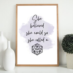 Dnd Poster for DM Gift Printable Dnd Room Decor Nerd Wall Art for ...