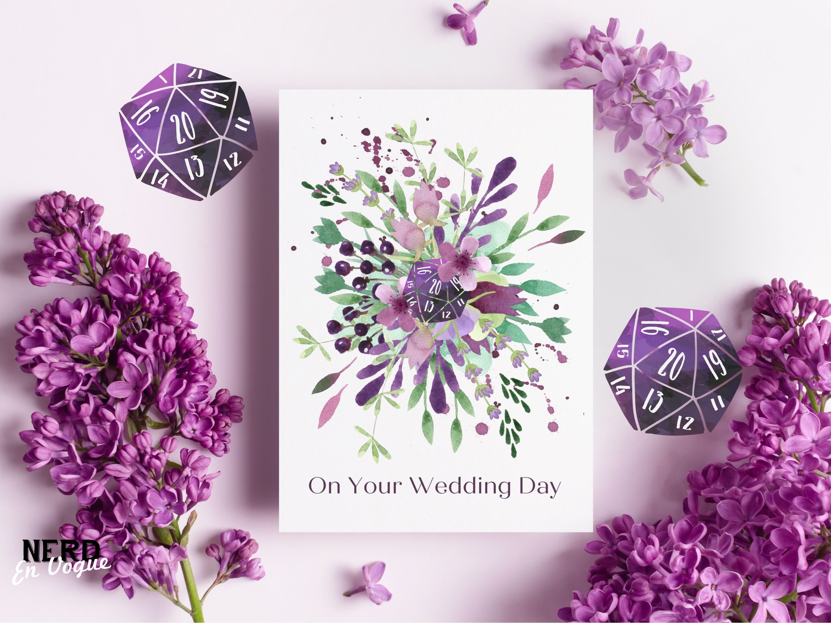 Dnd Wedding Card for a Dnd Couple Gift, RPG Wedding Congratulations ...