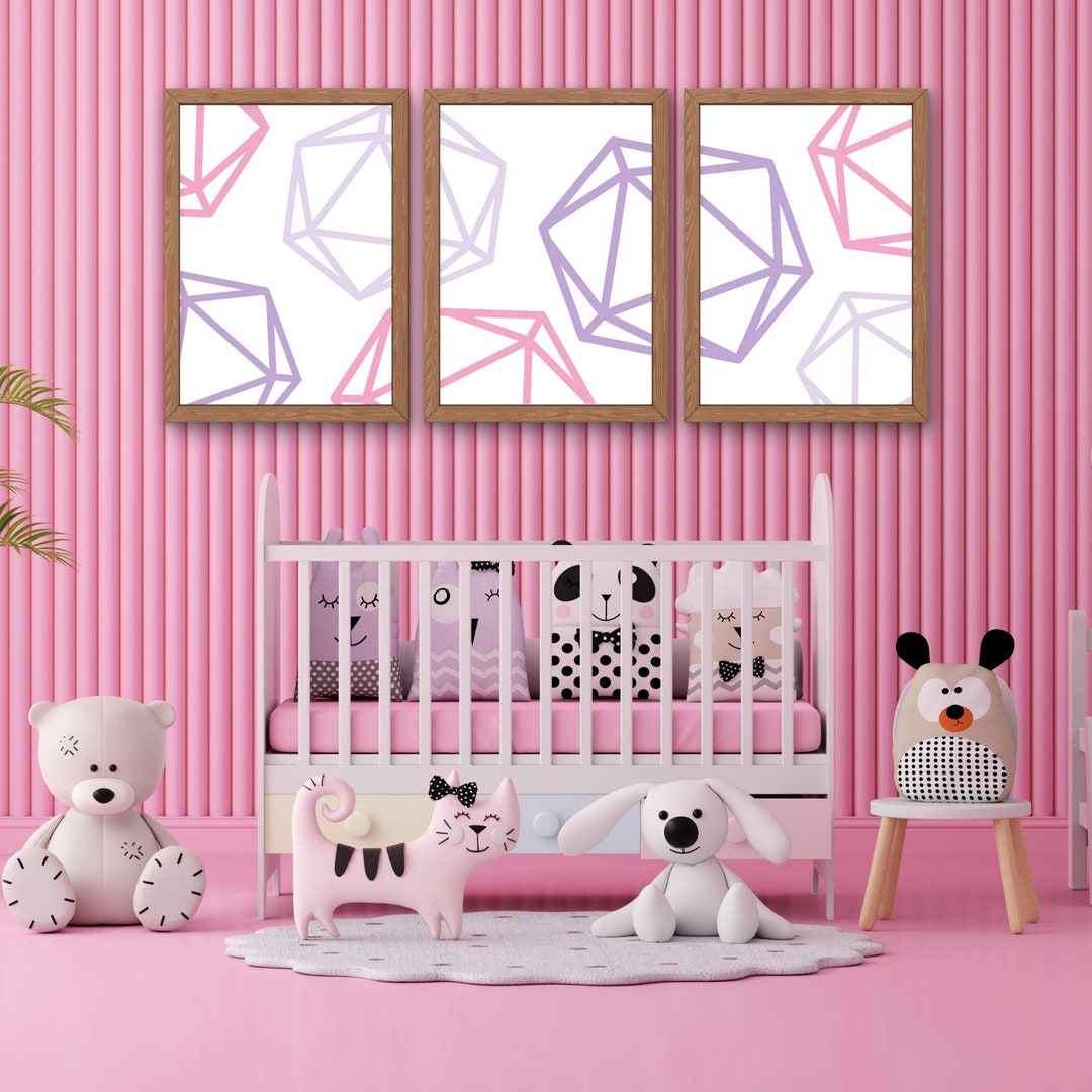 Dnd Nursery Decor Set of 3 D20 Prints, Triptych Wall Art Bundle, Dnd ...