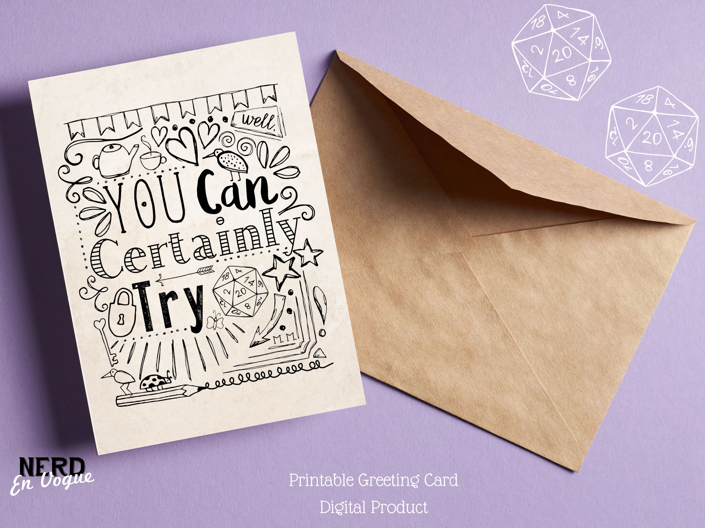 Dnd Card for Dungeon Master Gift or Dnd Player Gift, Dungeons and ...