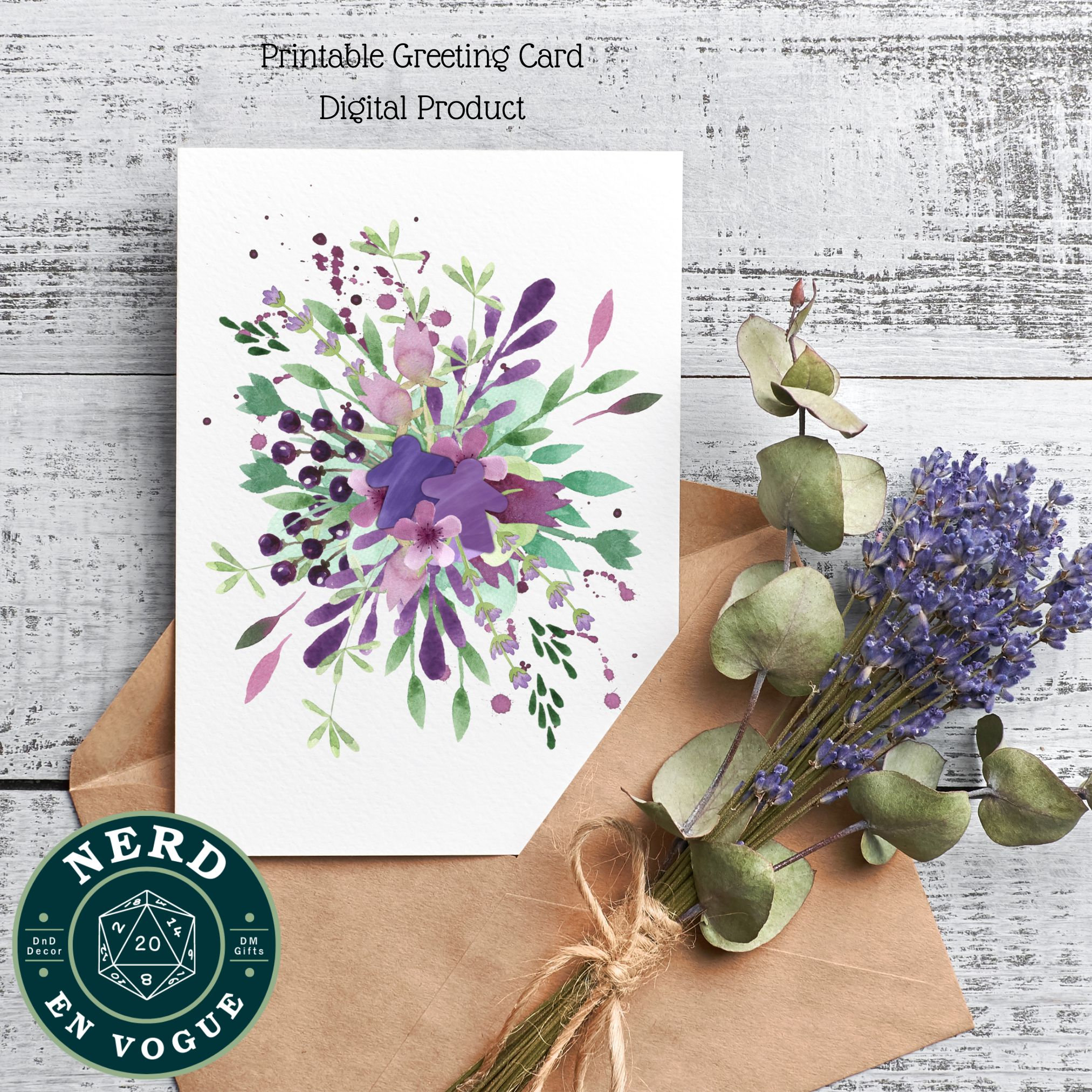 Meeple Greeting Card for a Board Game Birthday Card, Boardgamer Wedding ...
