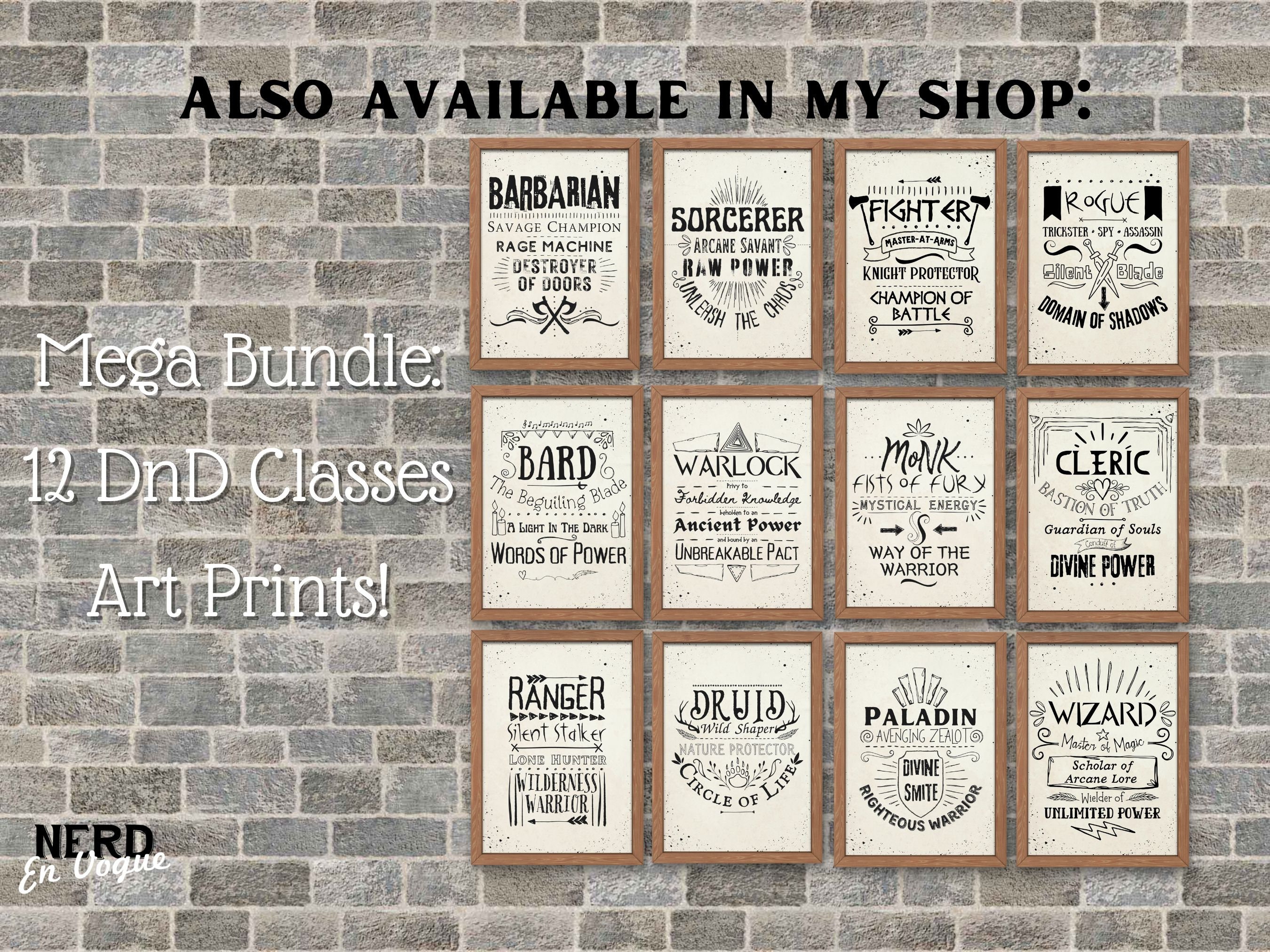 Buy Dnd Poster for Dnd Druid Class Dnd Player Gift for Dungeon Online ...