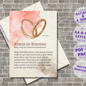 Dnd Card for a Dnd Wedding Card, Dnd Couple Gift, RPG Wedding ...