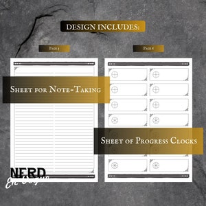 Blades in the Dark RPG Scoundrel Sheet, Goodnotes Compatible PDF ...