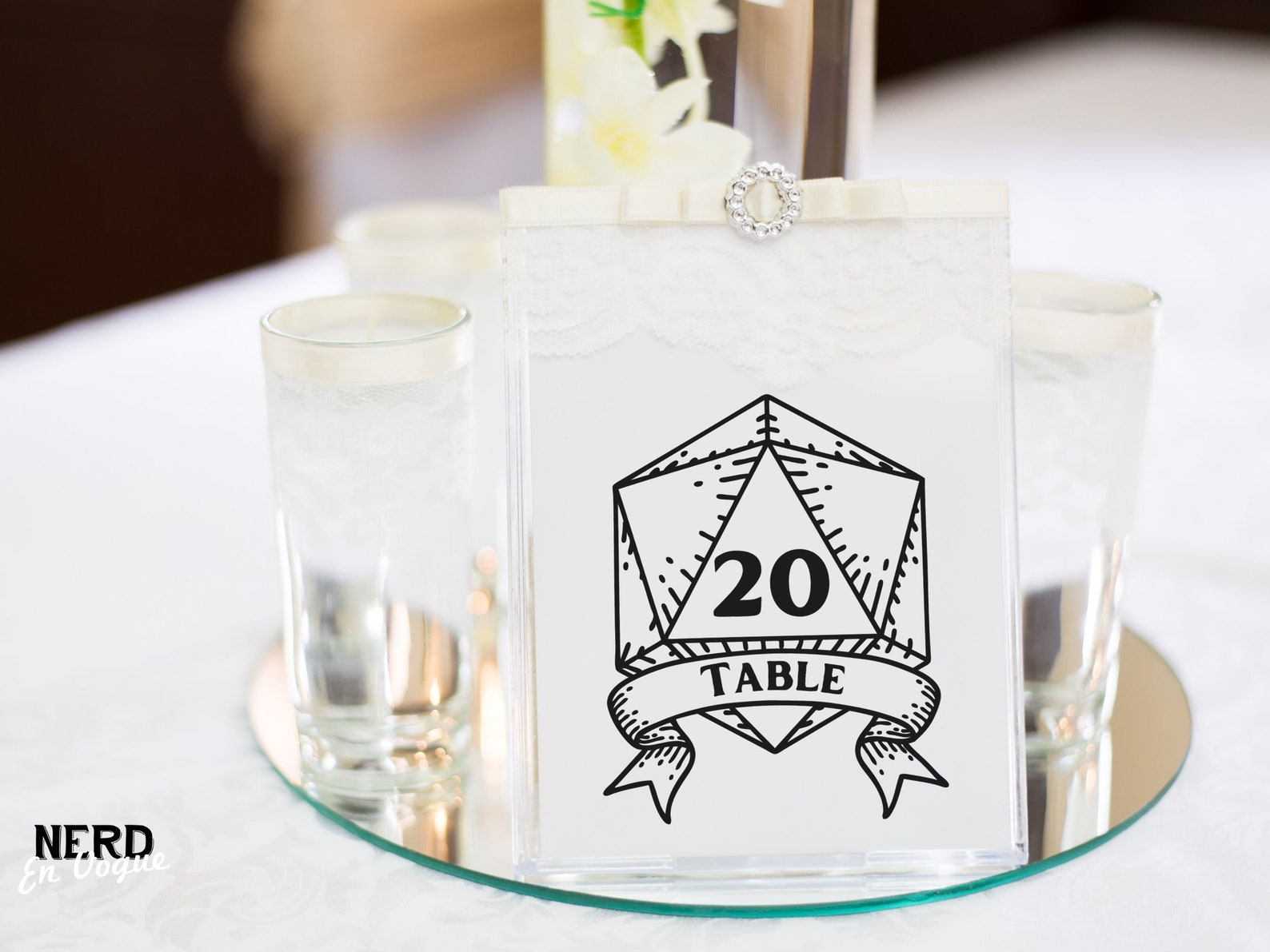 Dnd Wedding Table Numbers Simple D20 Dice Gaming Event RPG - Etsy