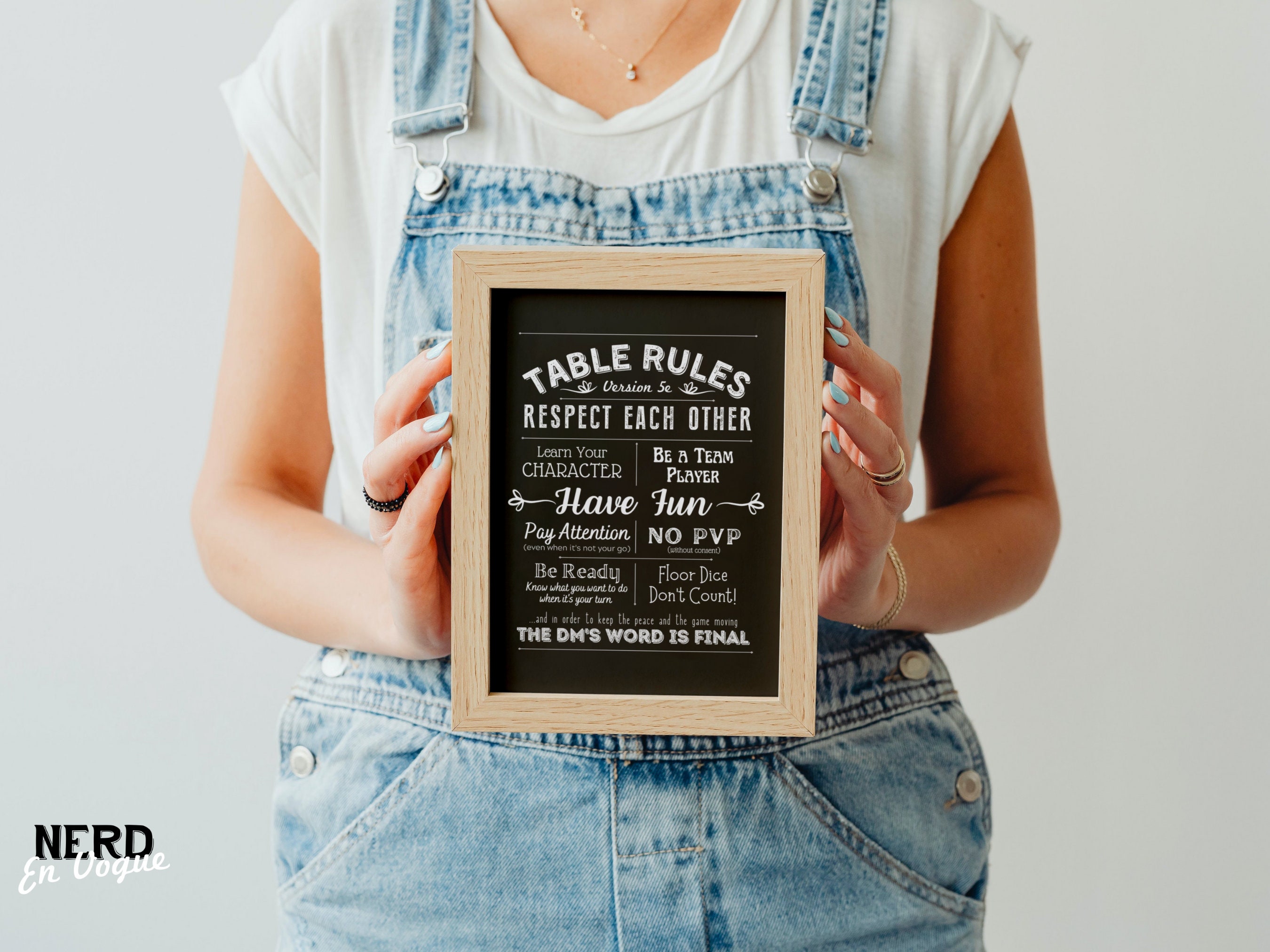 Dnd Rules Poster for DM Gift Dnd Tavern Decor for Dungeons - Etsy