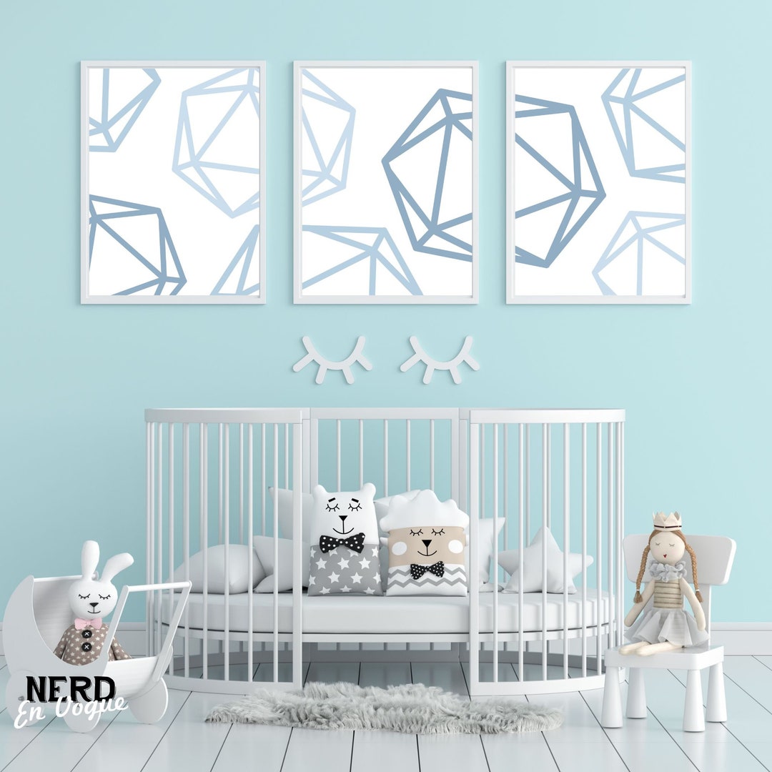 Dnd Nursery Decor Set of 3 Prints, Triptych Wall Art Dnd Poster Bundle ...