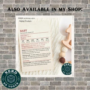 Dnd Baby Announcement Template, Dungeons and Dragons Birth of Baby ...