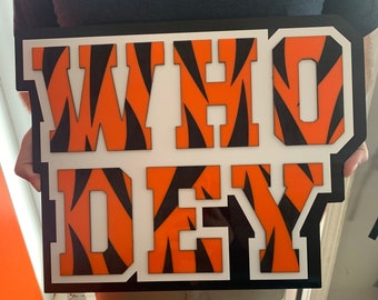 Who Dey Cincinnati Bengals Fan Slogan Art Digital Download - Etsy