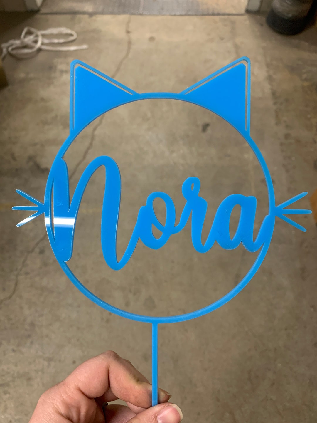 Custom Cat Cake Topper Cake Topper Customized Cat Meow - Etsy